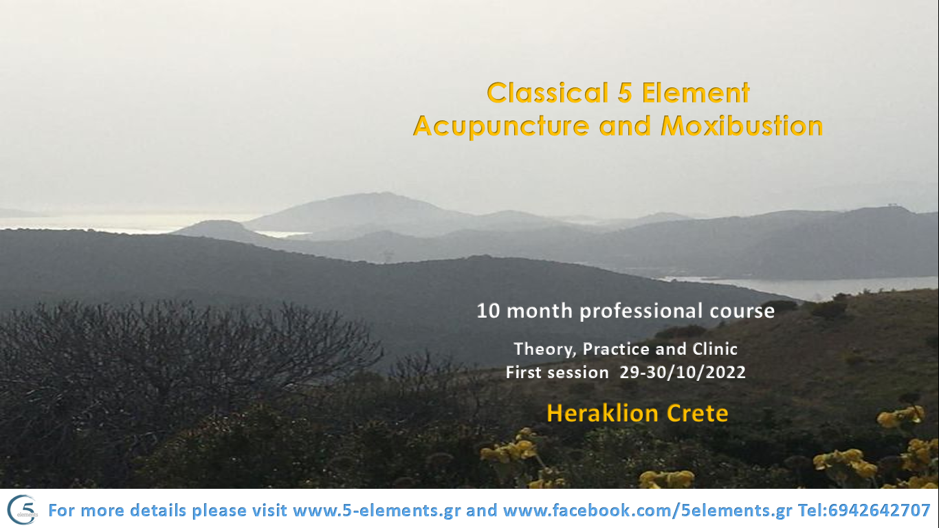 10 month post graduate course – 5-Element Acupuncture and Moxibustion ...